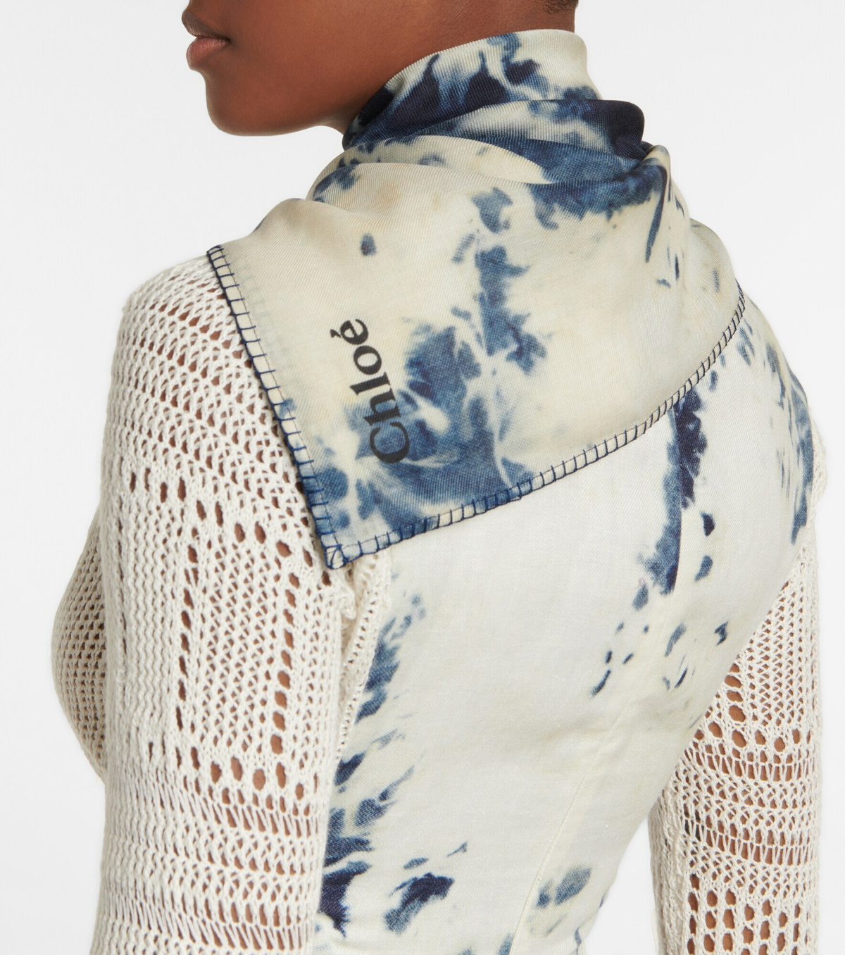 Chloe - Tie-dye wool and silk scarf Chloe