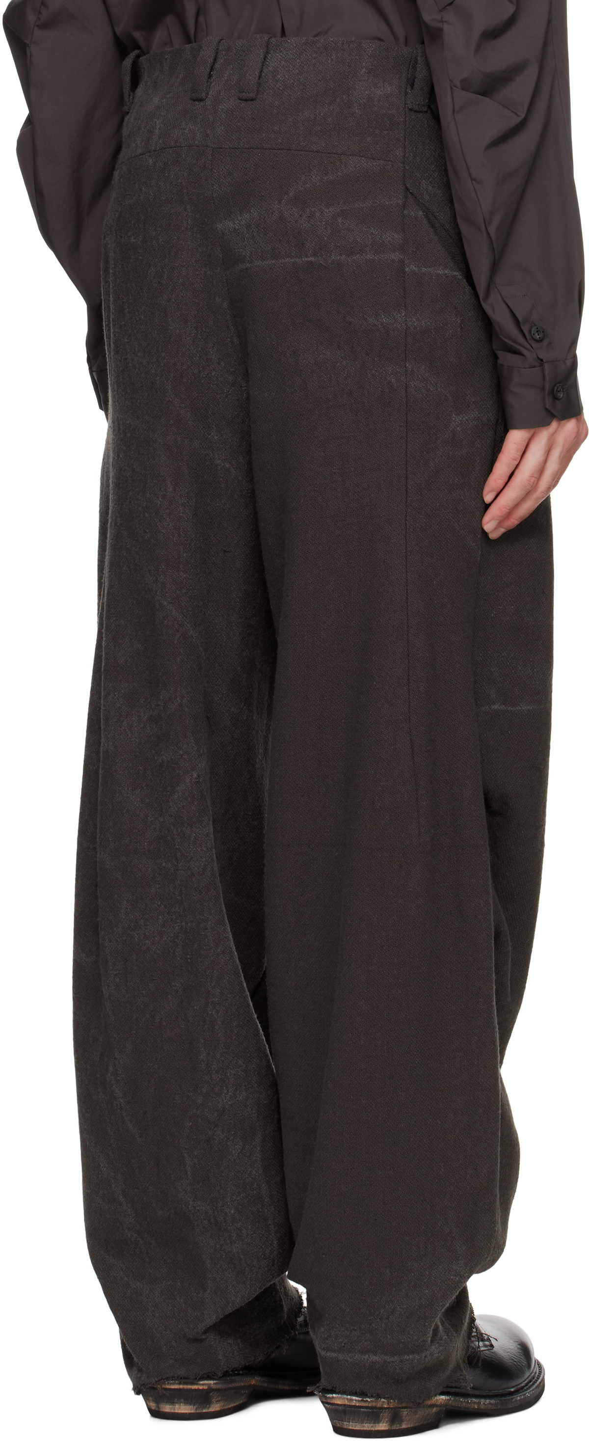 DEVOA Gray Baggy Trousers