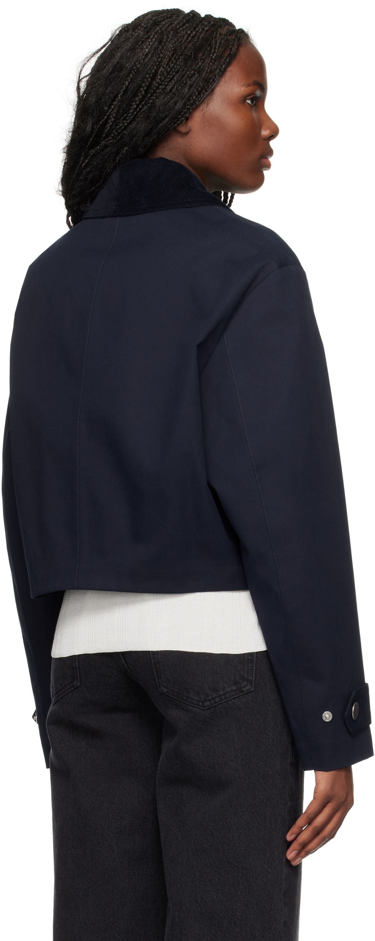 AMI Paris Navy Short Jacket AMI