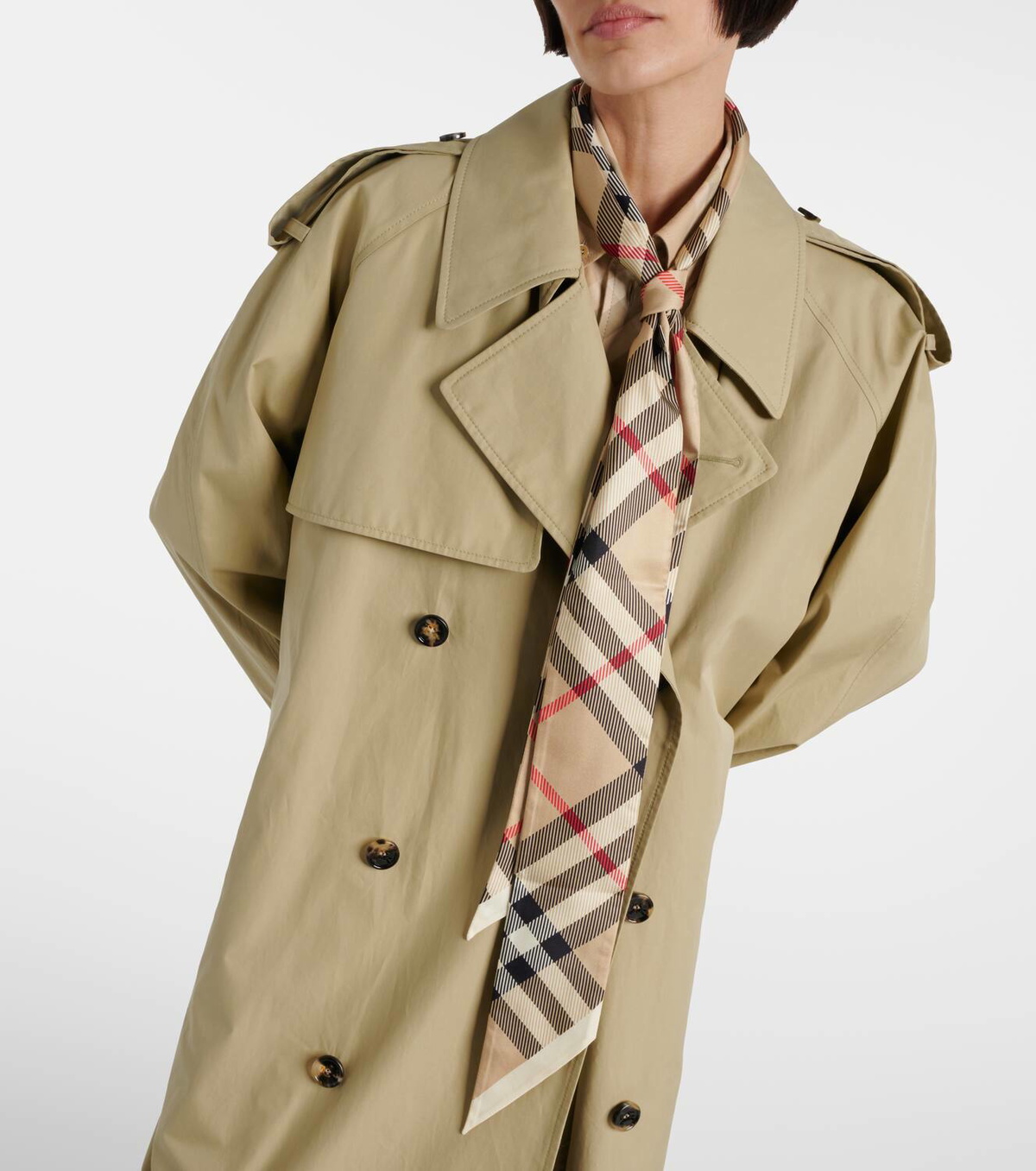 Burberry Burberry Check silk twill scarf Burberry