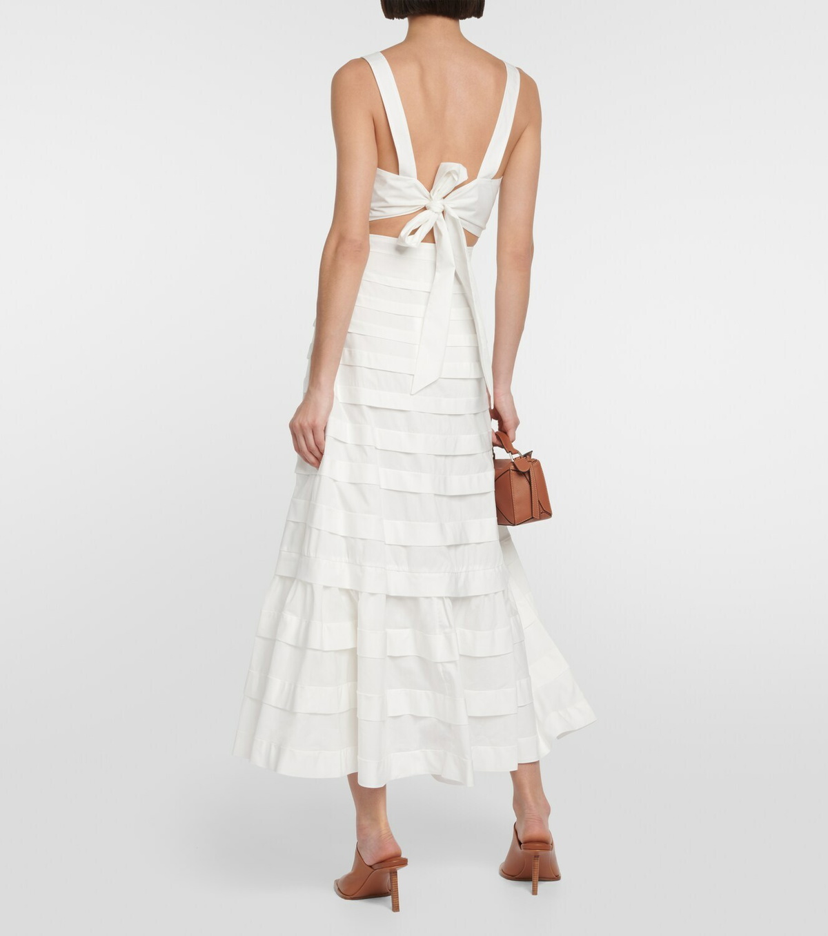 Simkhai Tiered cotton-blend maxi dress Simkhai