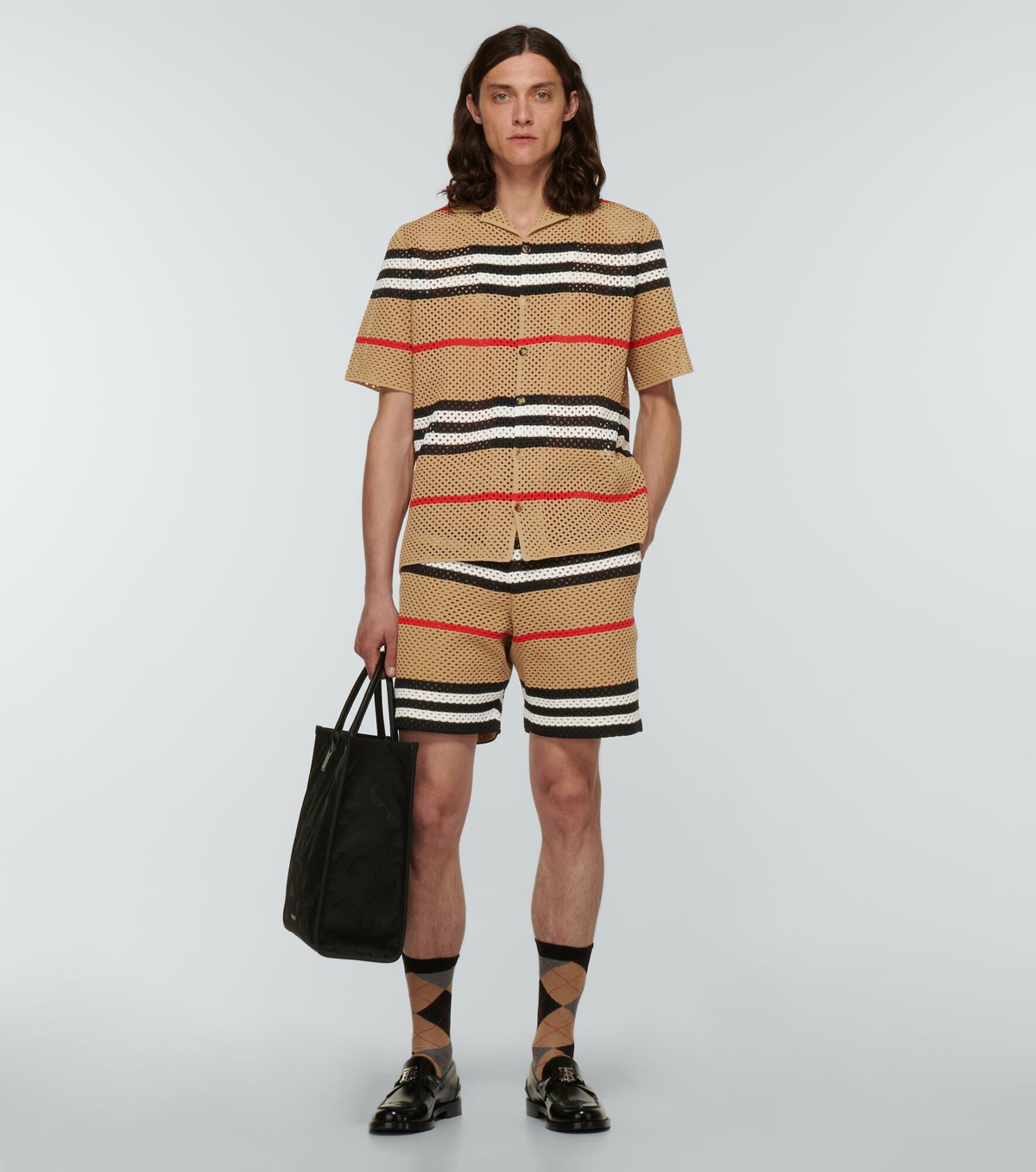 Burberry - Knitted checked shorts Burberry