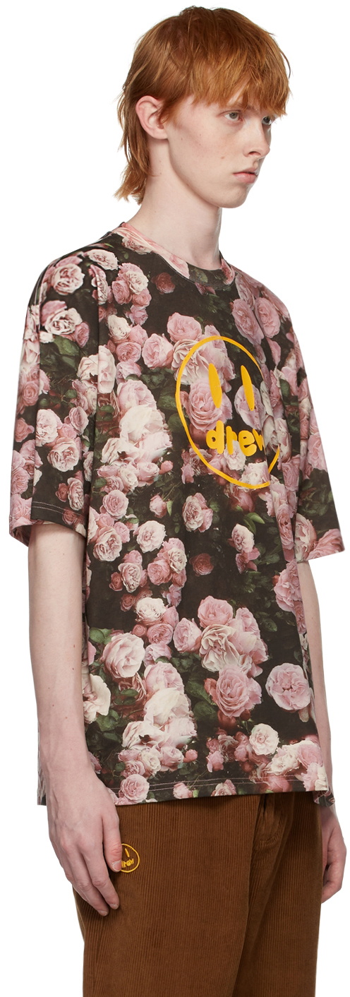 drew house SSENSE Exclusive Pink & Khaki Painted Mascot T-Shirt drew house