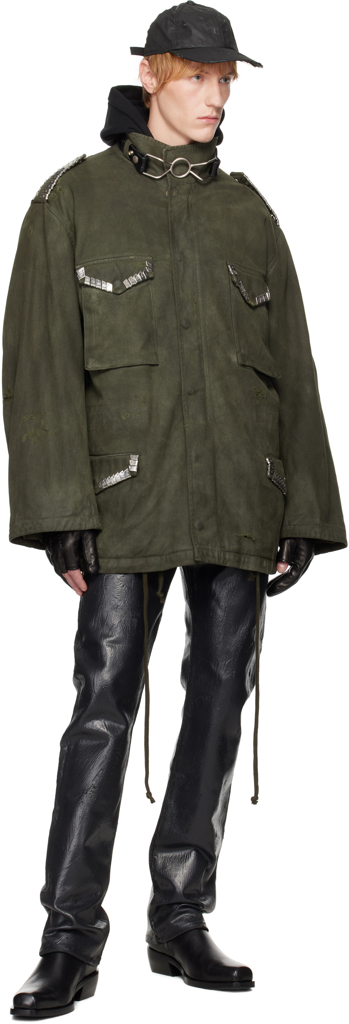 Marking Distance Khaki Ring Coat