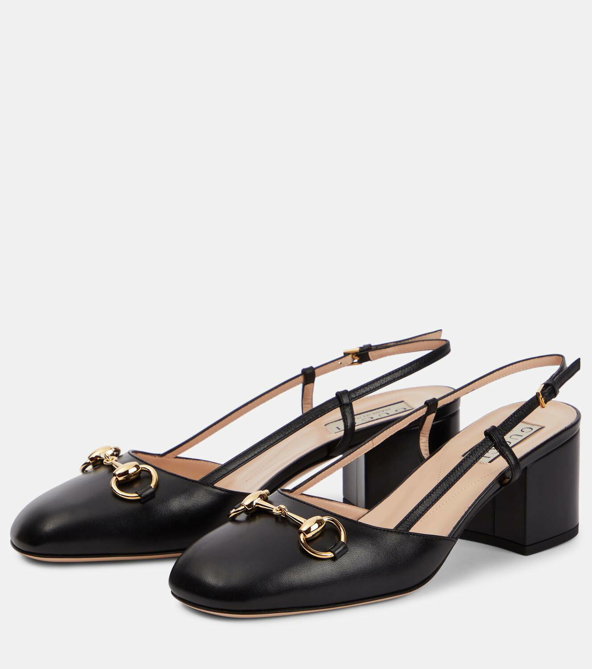 Gucci Horsebit leather slingback pumps Gucci