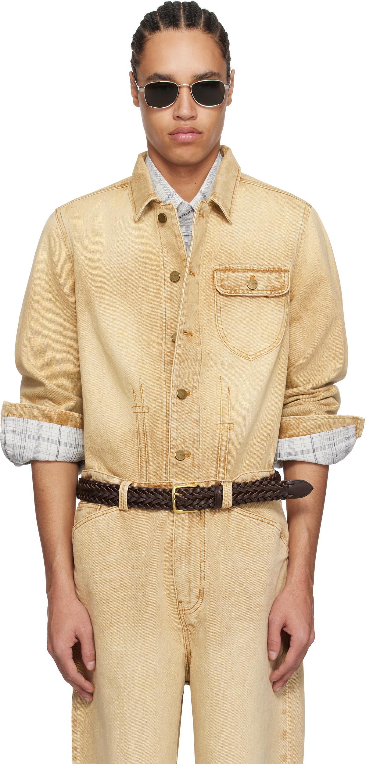 Carter Young Beige David Denim Jacket Carter Young