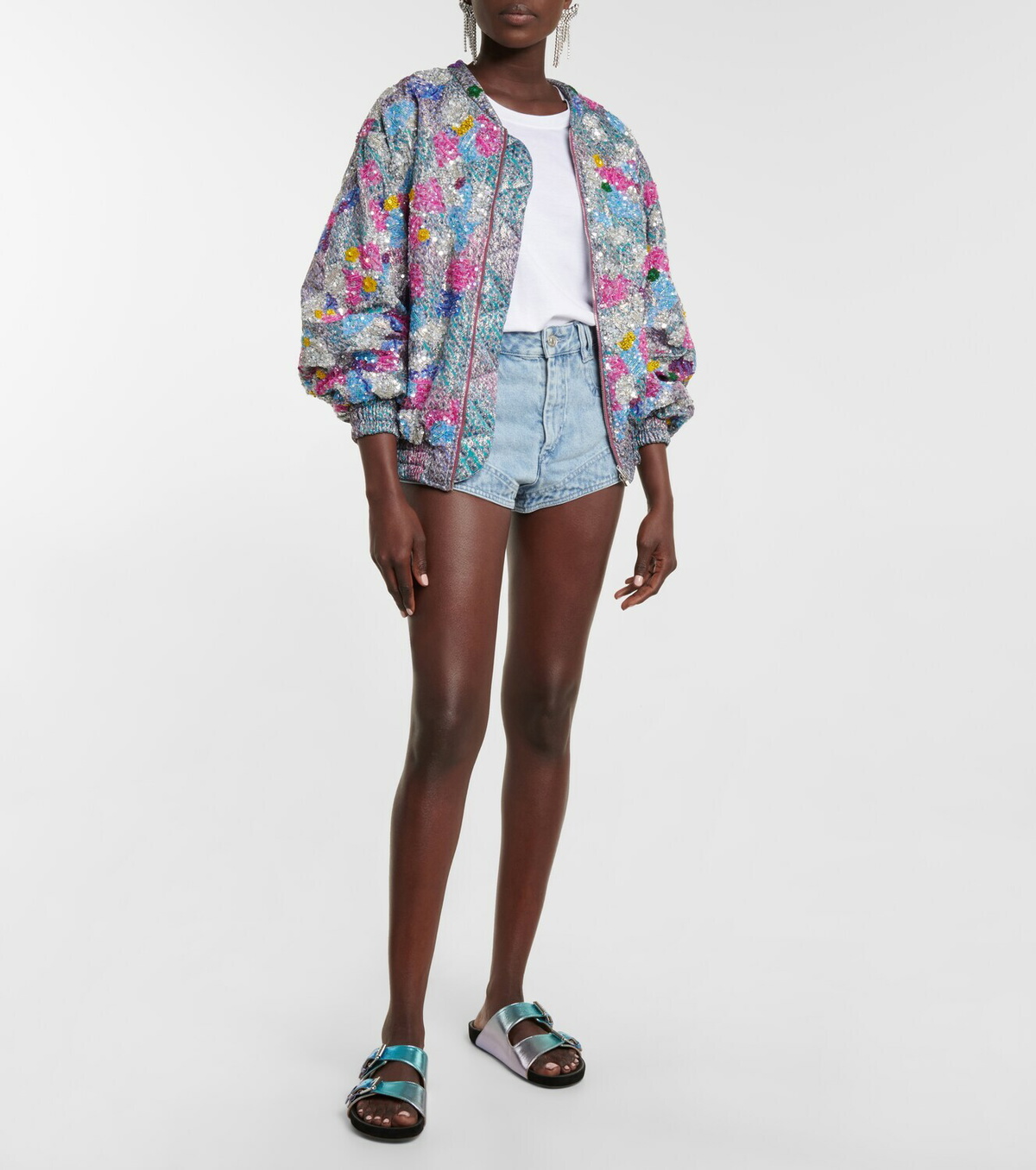 Isabel Marant Adeline silk-blend bomber jacket Isabel Marant