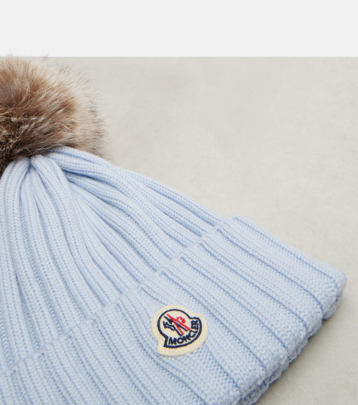 Moncler Ribbed-knit virgin wool beanie Moncler