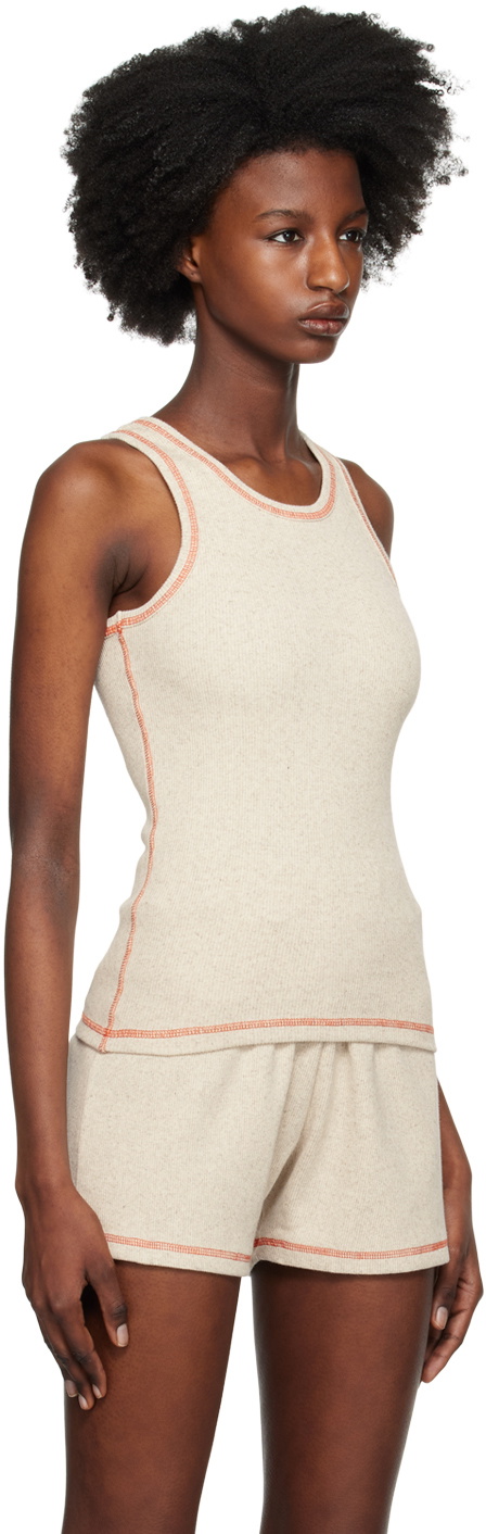 Baserange Beige Nape Tank Top Baserange