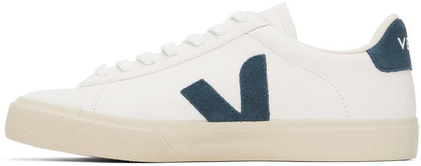 VEJA White & Blue Campo Leather Sneakers VEJA