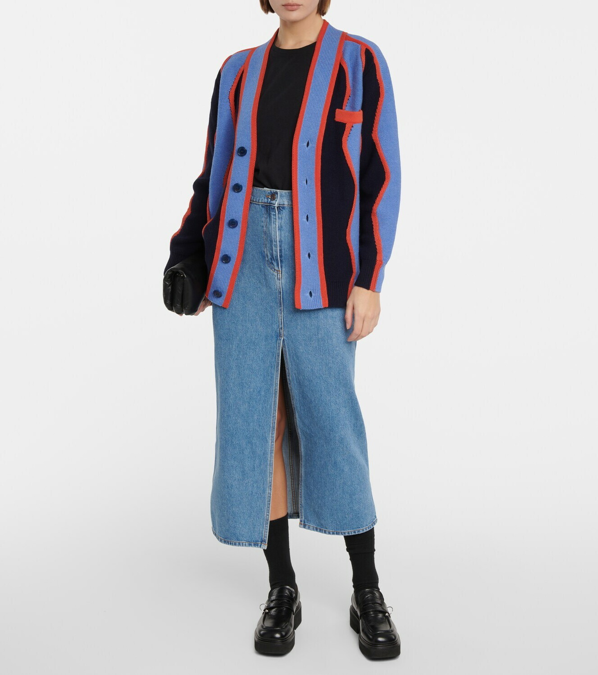 Kenzo - Striped wool and cotton cardigan Kenzo