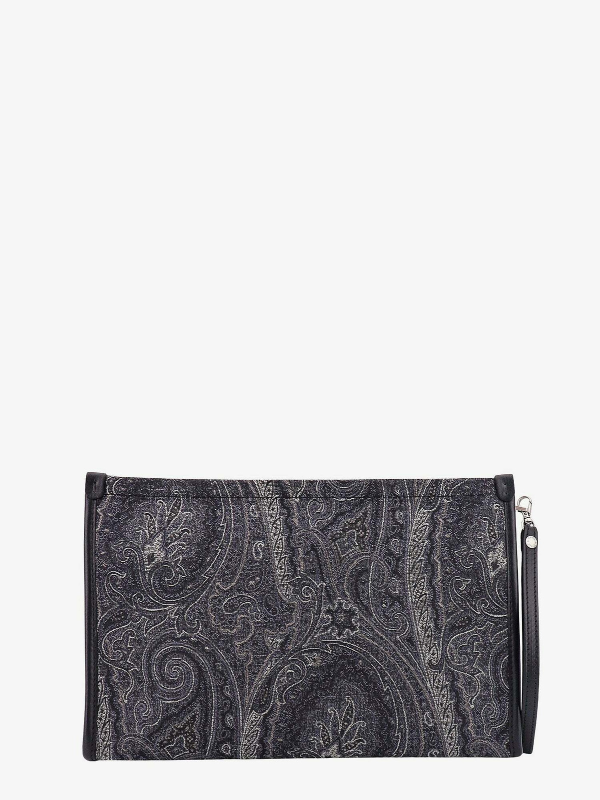 Etro Clutch Grey Mens Etro