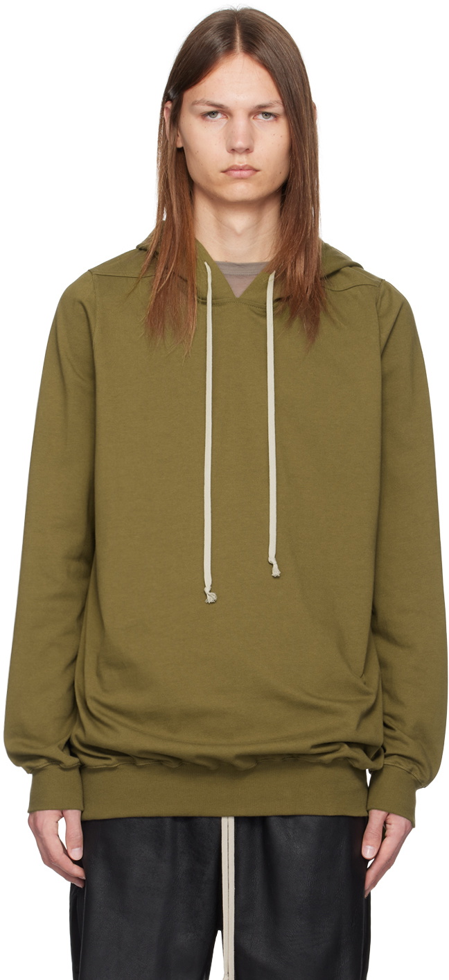 Rick Owens Khaki Heavyweight Hoodie Rick Owens
