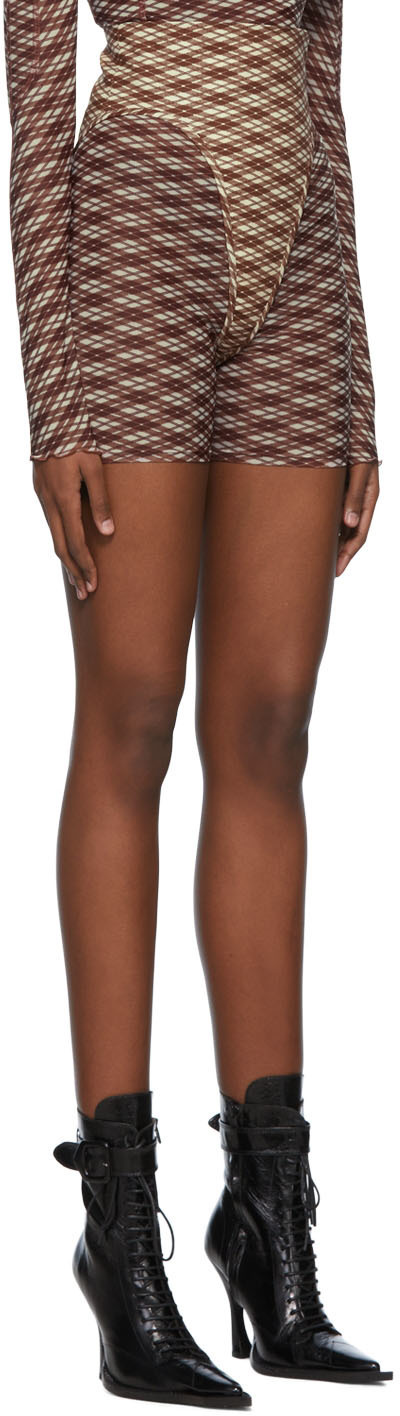 KNWLS Brown Scythe Shorts KNWLS