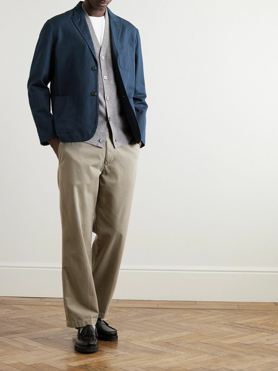 Alex Mill - Mill Cotton and Linen-Blend Blazer - Blue Alex Mill