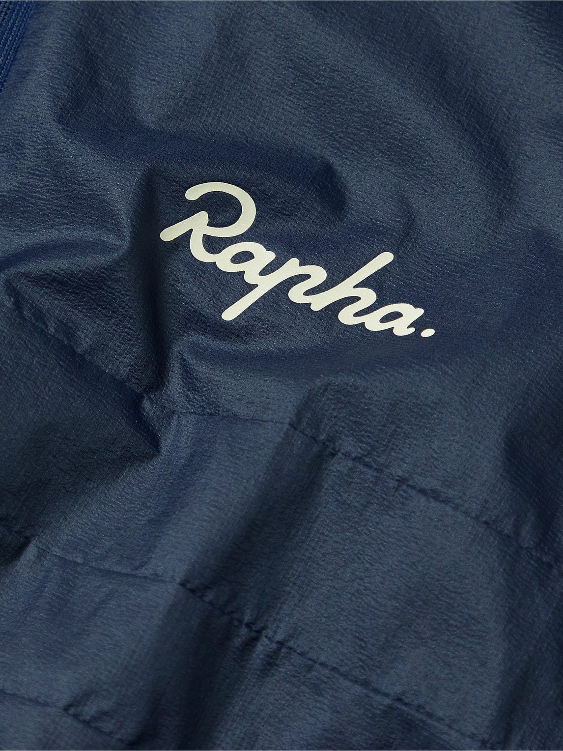Rapha - Explore Packable Logo-Print Shell Cycling Jacket - Blue Rapha