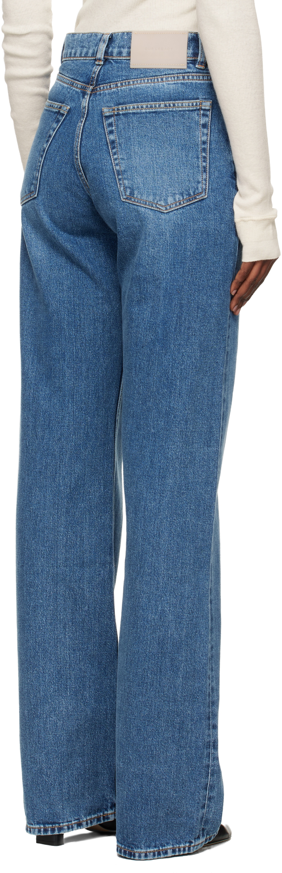 OUR LEGACY Blue Wata Cut Jeans Our Legacy
