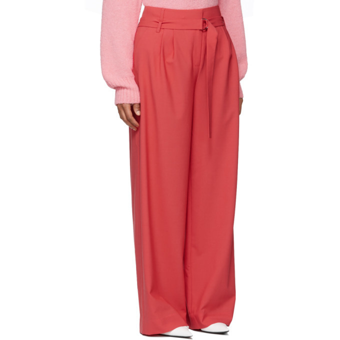 Tibi Red Suit Tailored Trousers Tibi