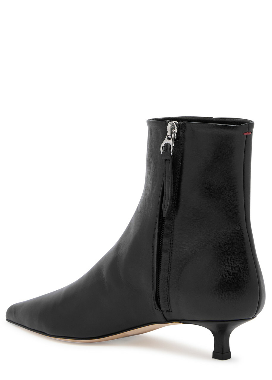 Aeyde Sofie Leather Ankle Boots Black Aeyde