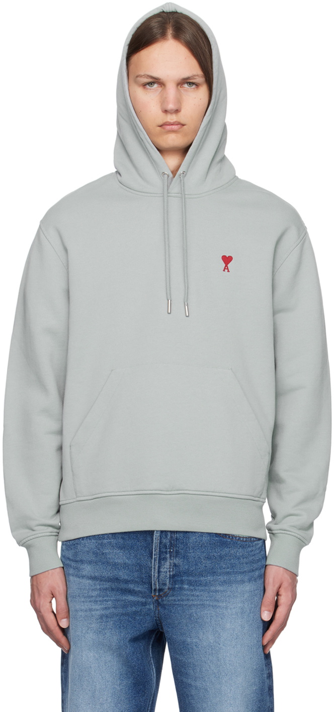 AMI Paris Blue Ami de Coeur Hoodie AMI