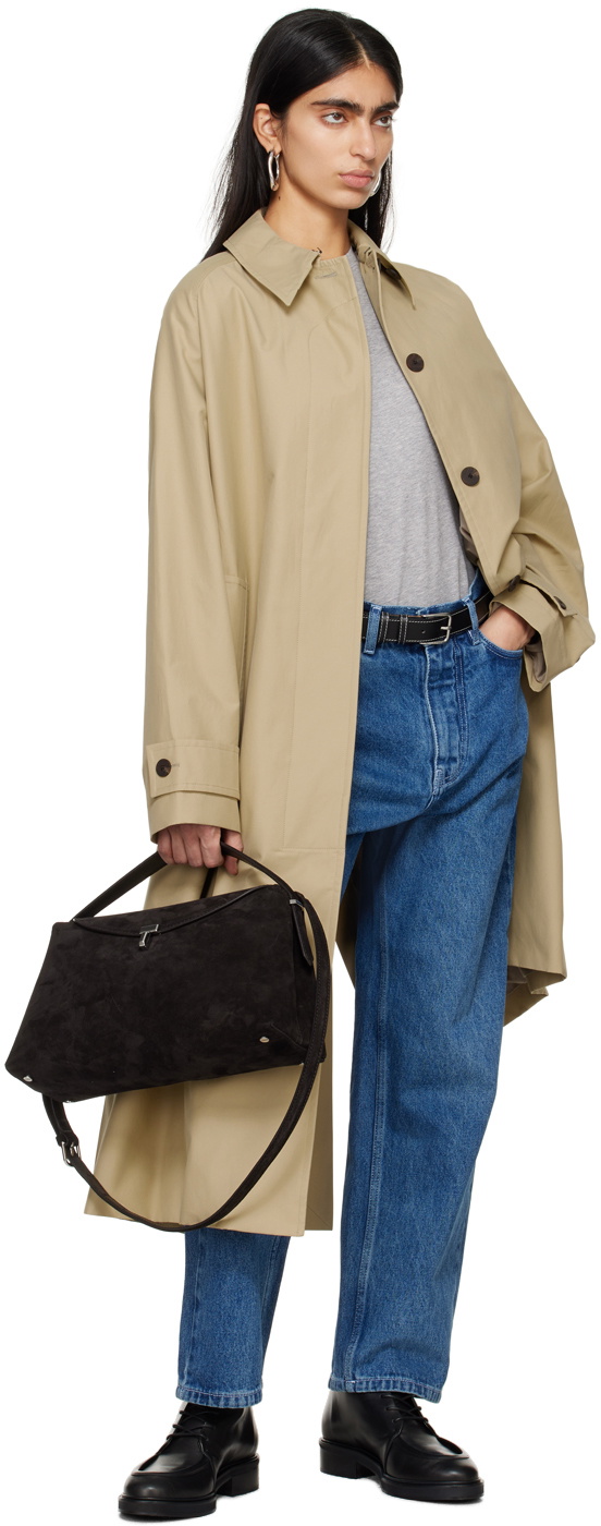 Studio Nicholson Tan Holin Trench Coat Studio Nicholson