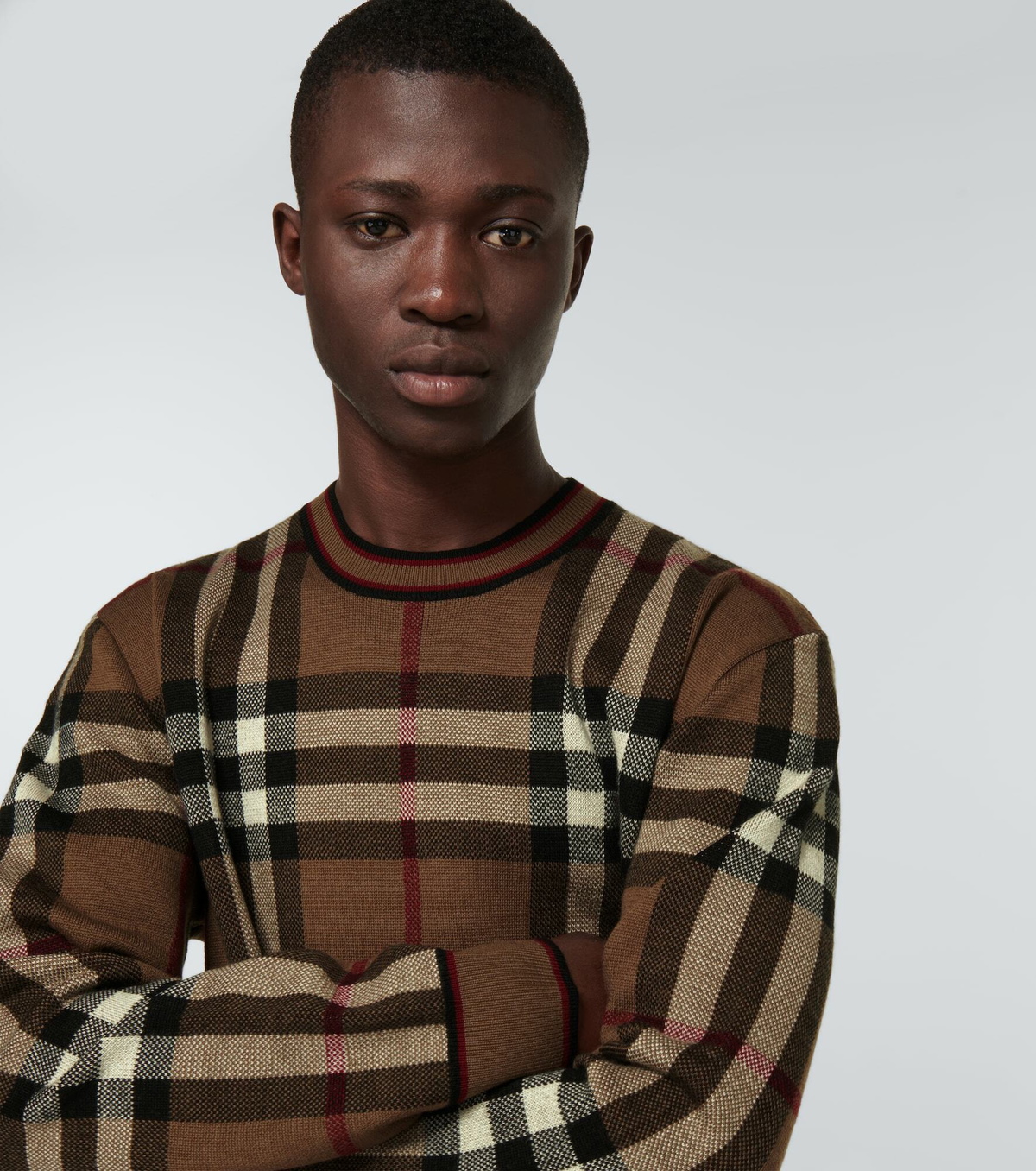 Burberry - Checked wool sweater Burberry