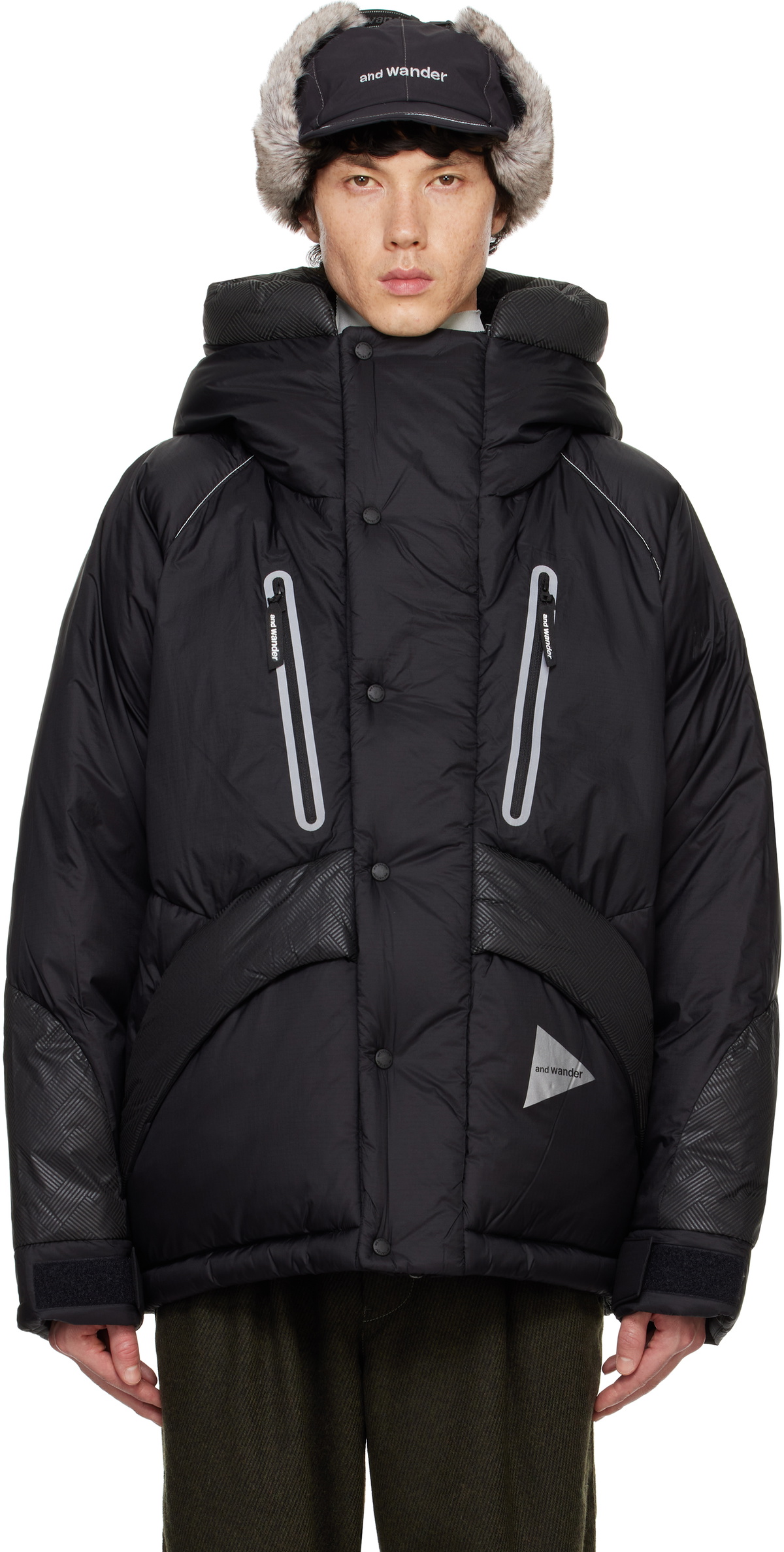 and wander Black Ripstop Allied Loftech Insulation Puffer Jacket and Wander