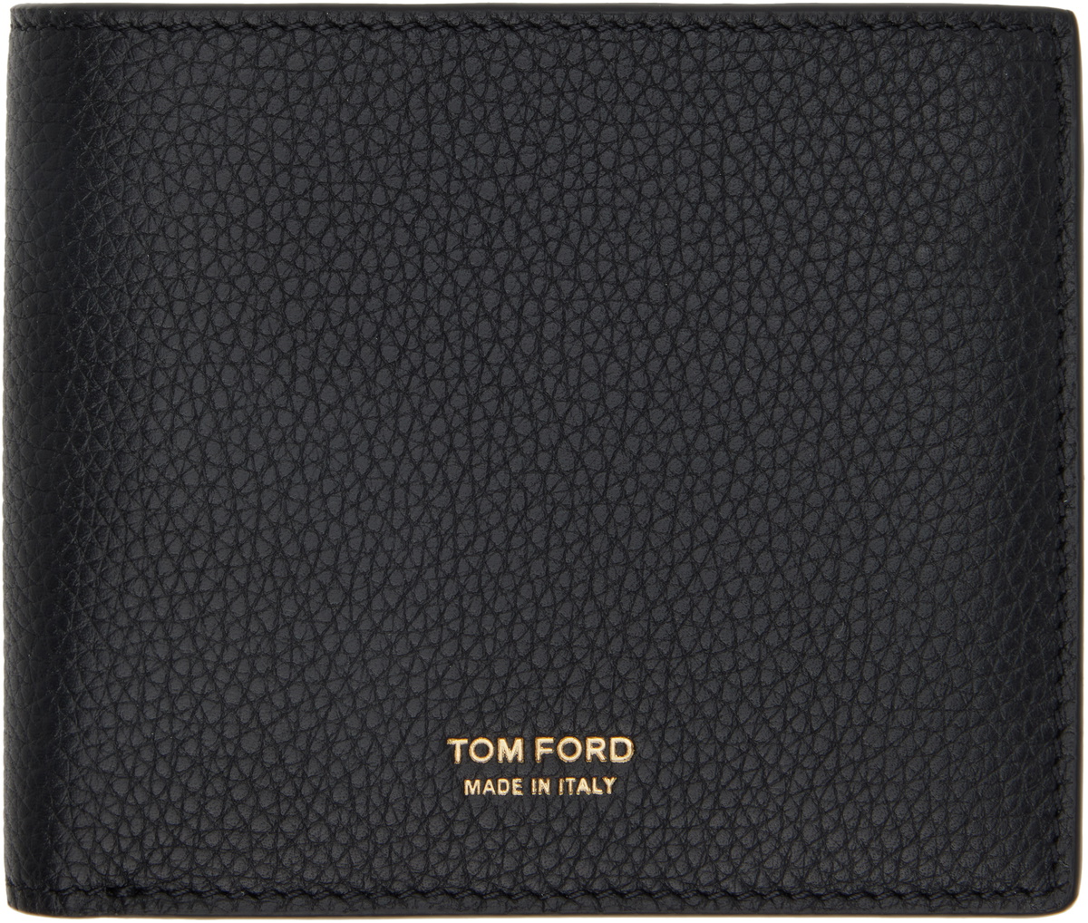 TOM FORD Black Grain Leather Classic Bifold Wallet TOM FORD
