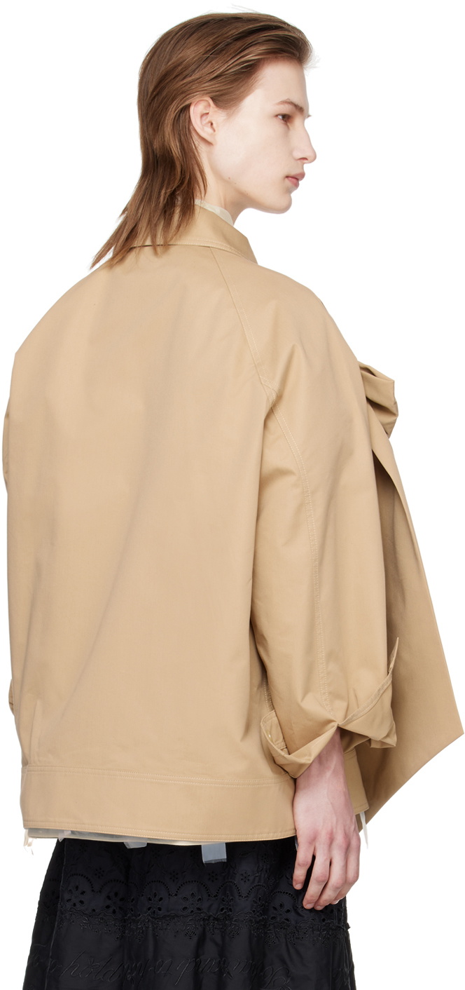 Simone Rocha Taupe Bow Jacket Simone Rocha