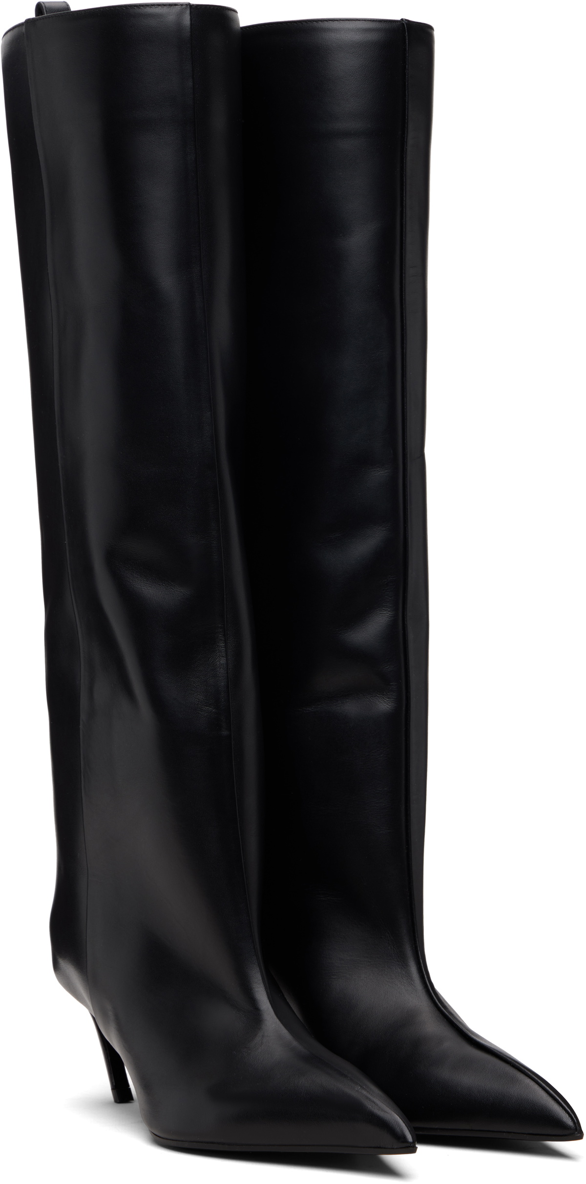 The Attico Black Lea Tall Boots The Attico