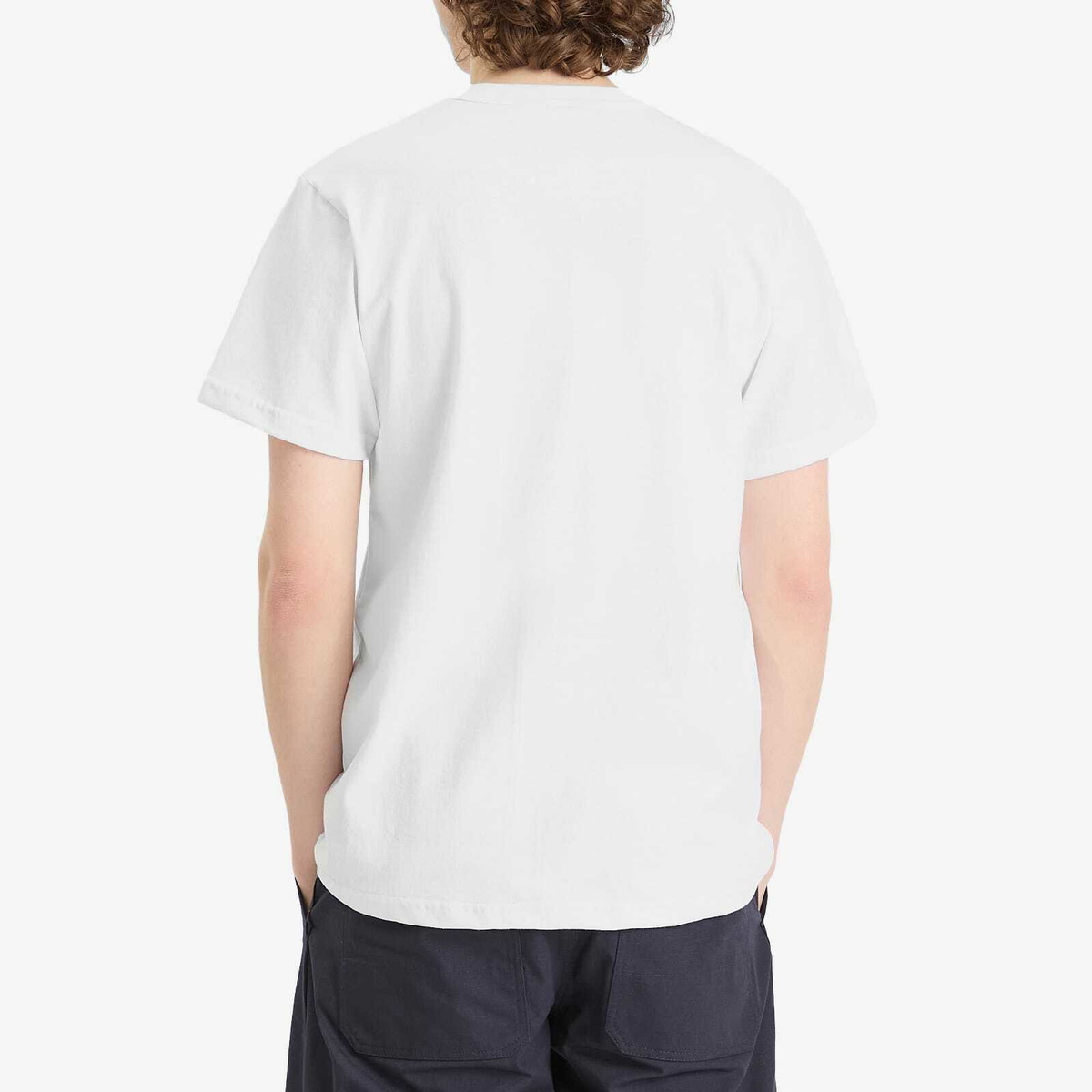 Randy's Garments Men's Logo Pocket T-Shirt in White Randy's Garments