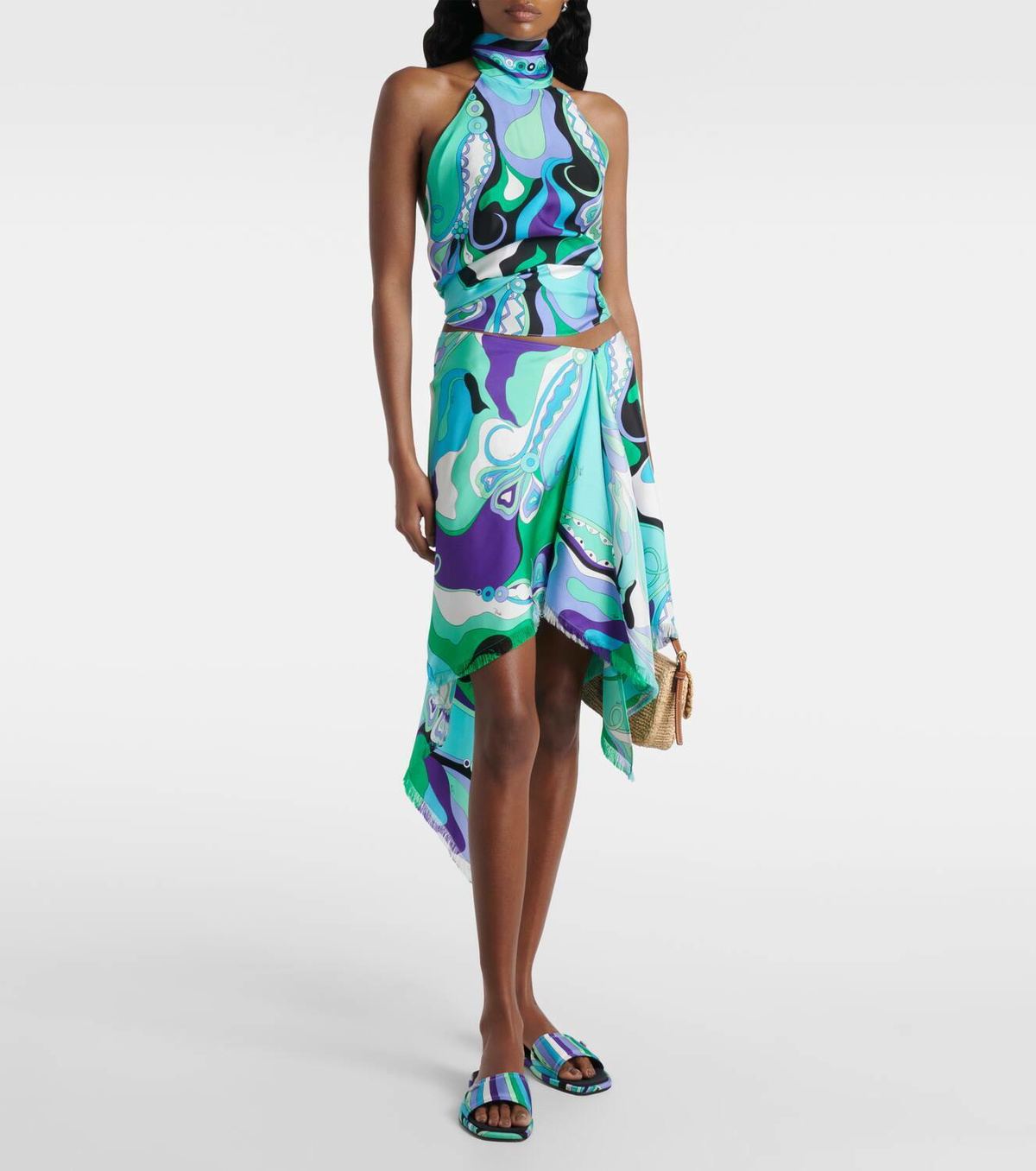 Pucci Orchidee silk top Emilio Pucci