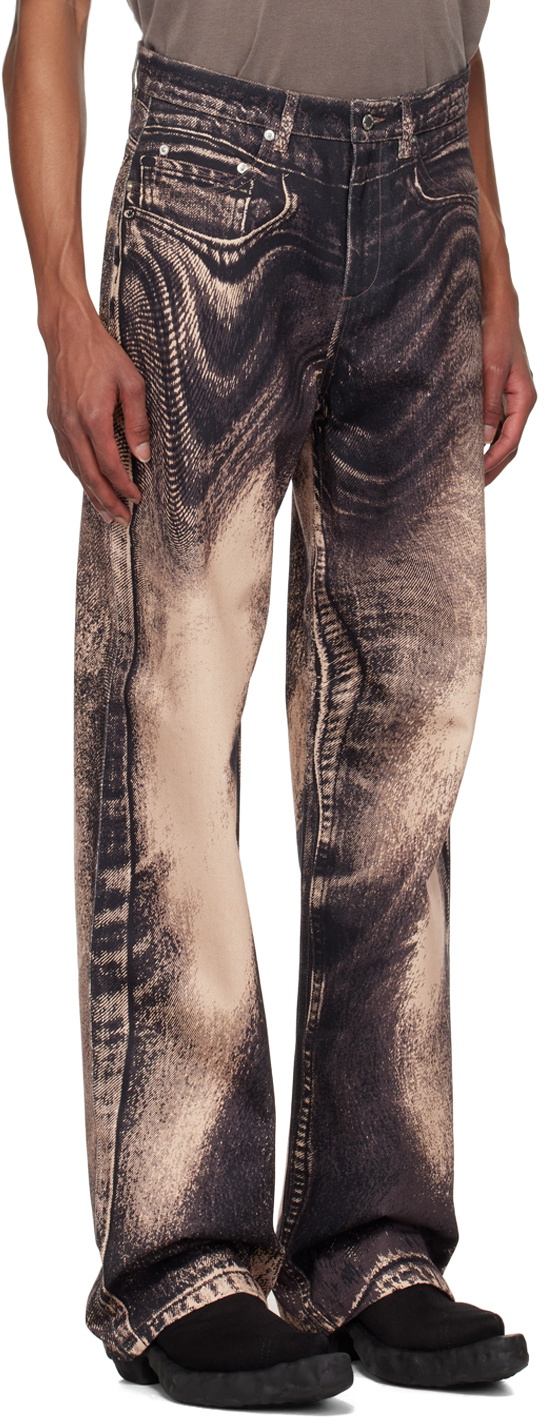 CAMPERLAB Pink Distorted Print Jeans CamperLab