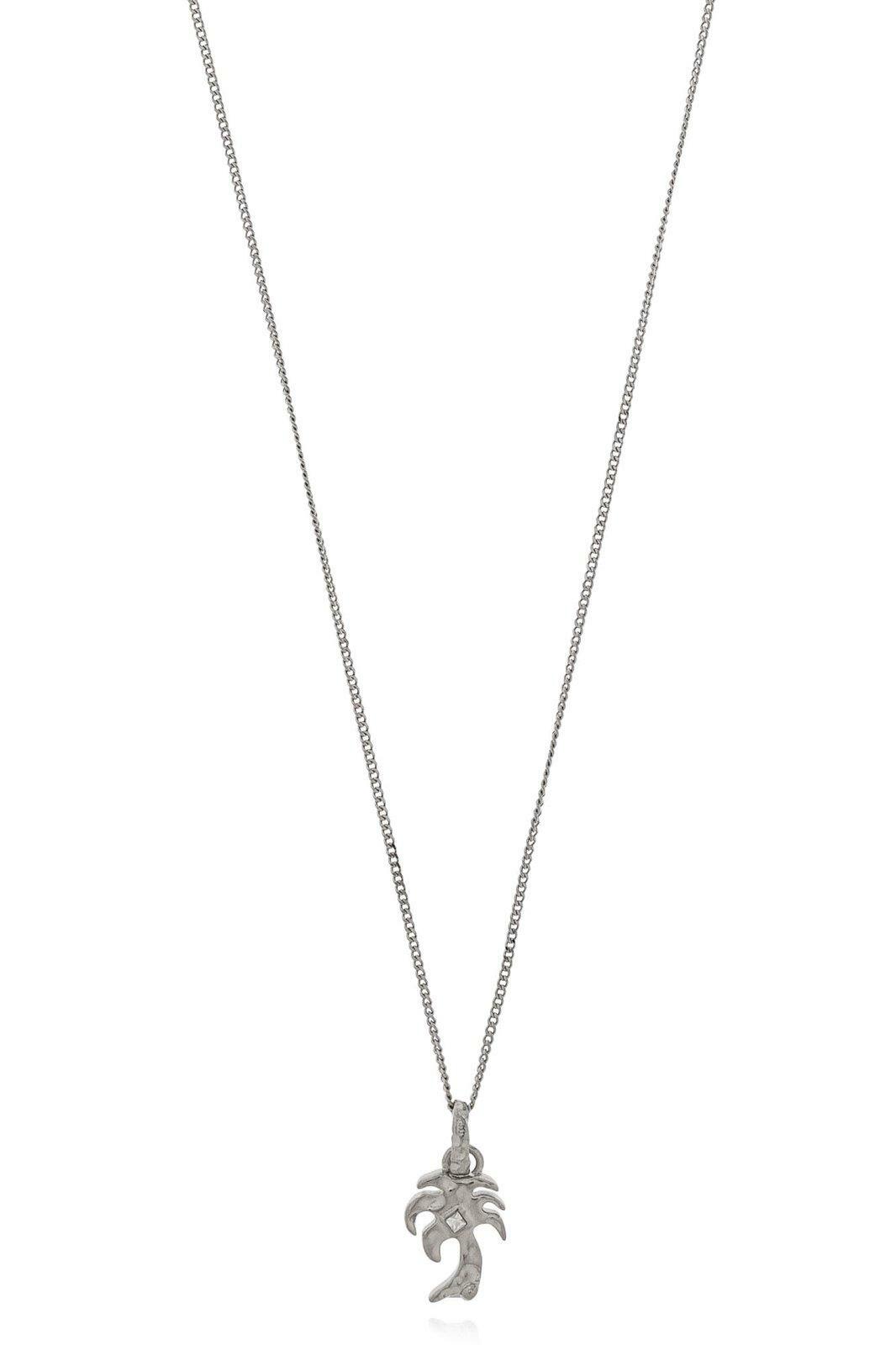 Palm Angels Palm Tree Charm Chain Necklace Palm Angels