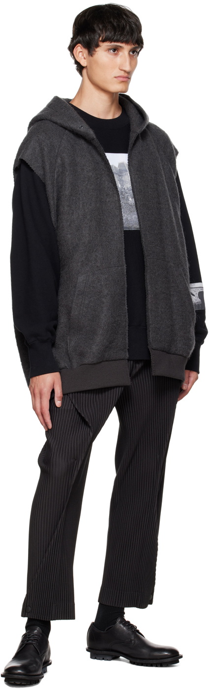 Undercover Gray Open Hoodie Undercover