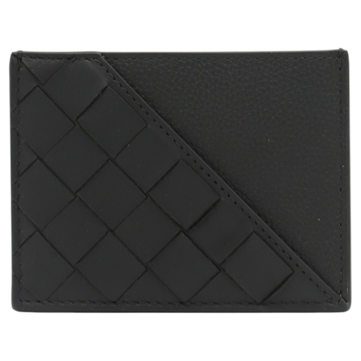 Bottega Veneta Dark Green Leather Card Holder Bottega Veneta