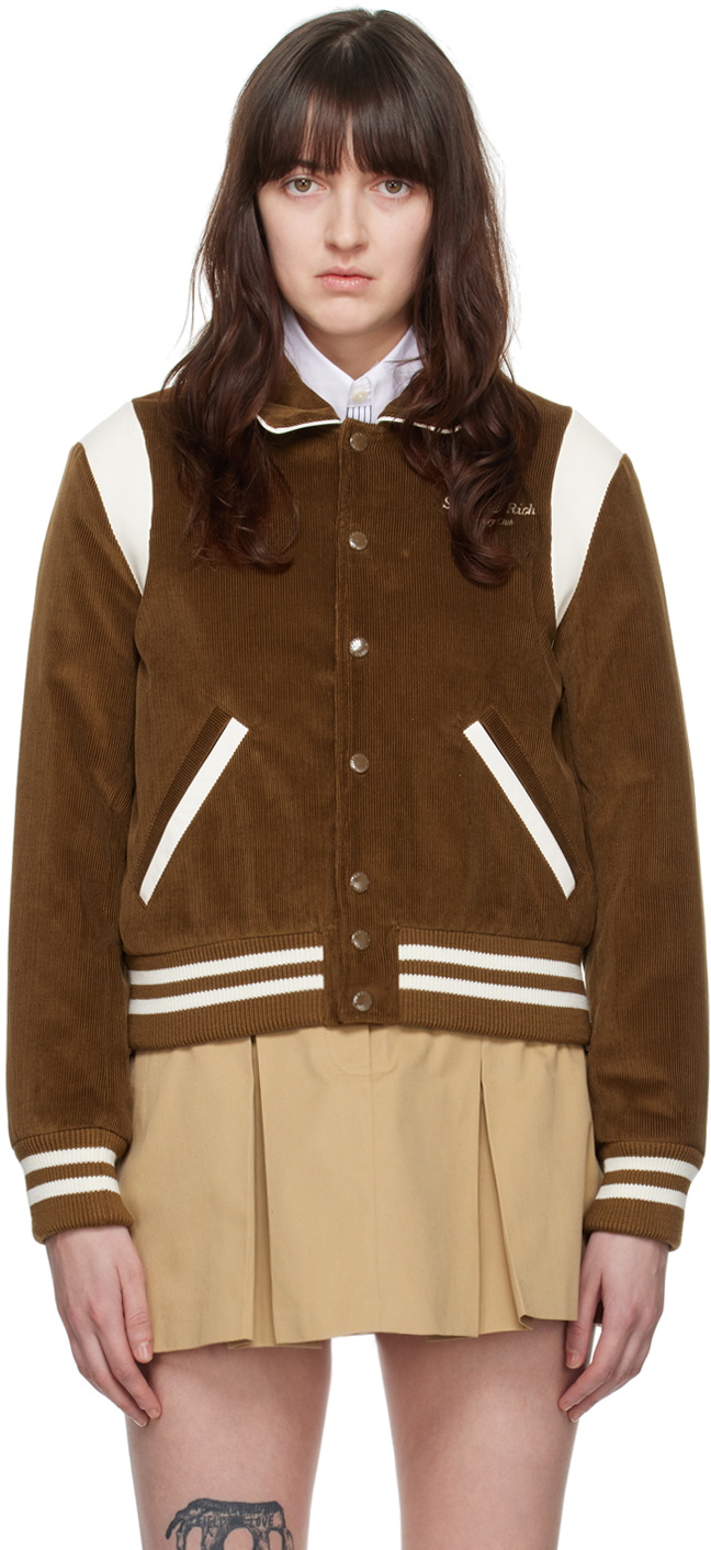 Sporty & Rich Brown SR Sport Jacket Sporty & Rich