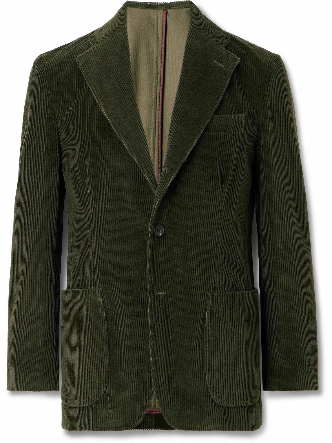 Rubinacci - Cotton-Corduroy Suit Jacket - Green Rubinacci