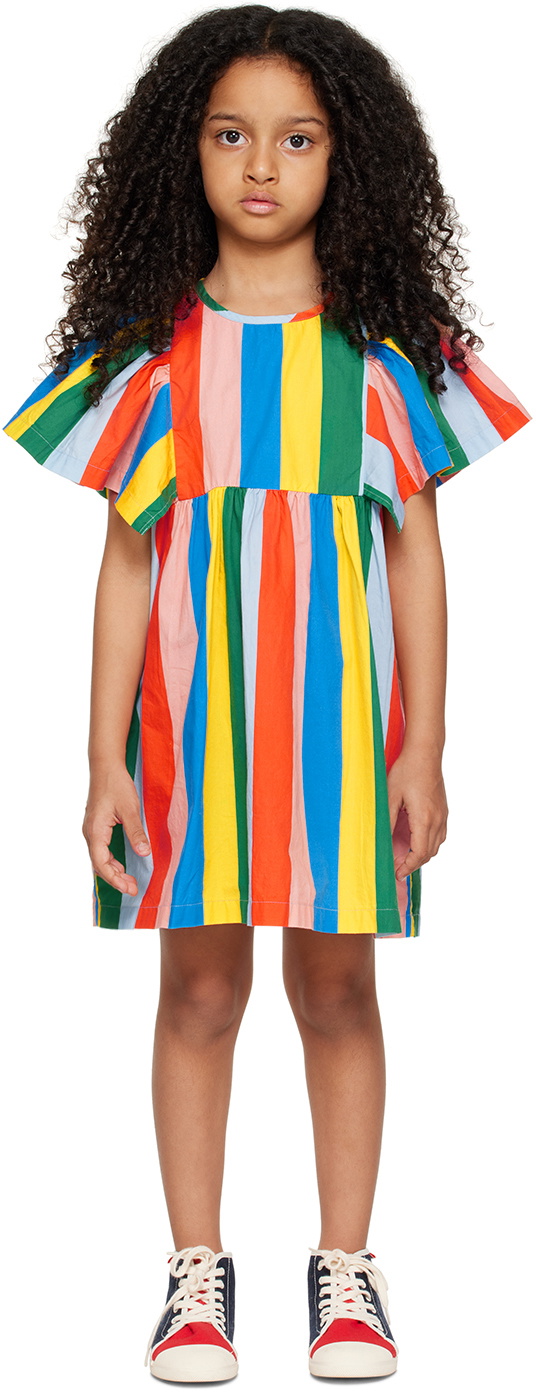 TINYCOTTONS Kids Multicolor Striped Dress TINYCOTTONS