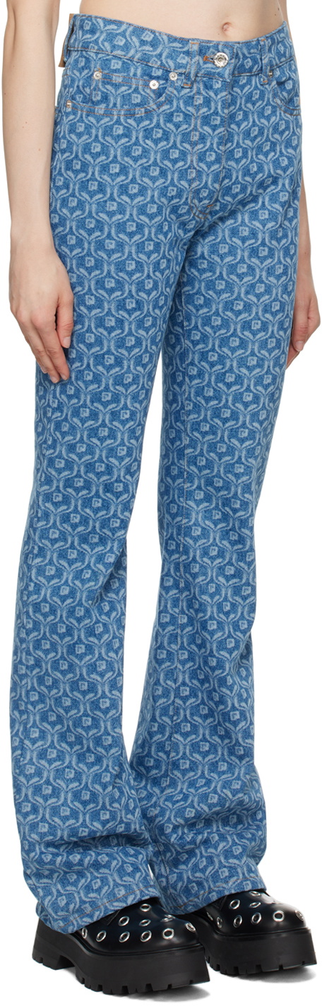 Paco Rabanne Blue Motif Jeans Paco Rabanne