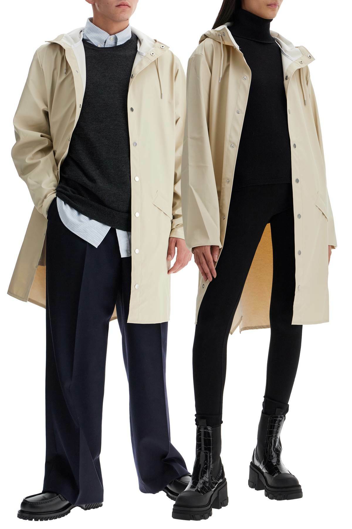 RAINS unisex long rain jacket Neutro Rains