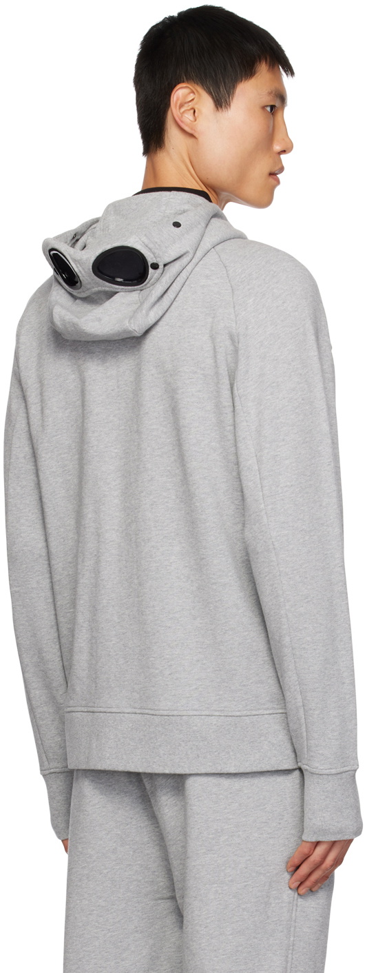C.P. Company Gray Raised Google Hoodie C.P. Company