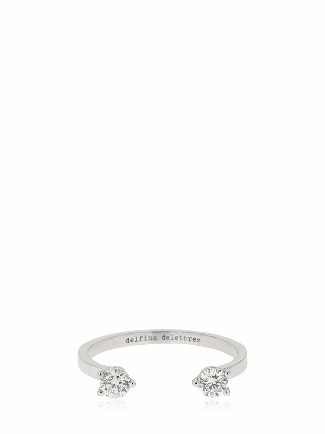 DELFINA DELETTREZ - 18kt Diamond Dots Ring Delfina Delettrez