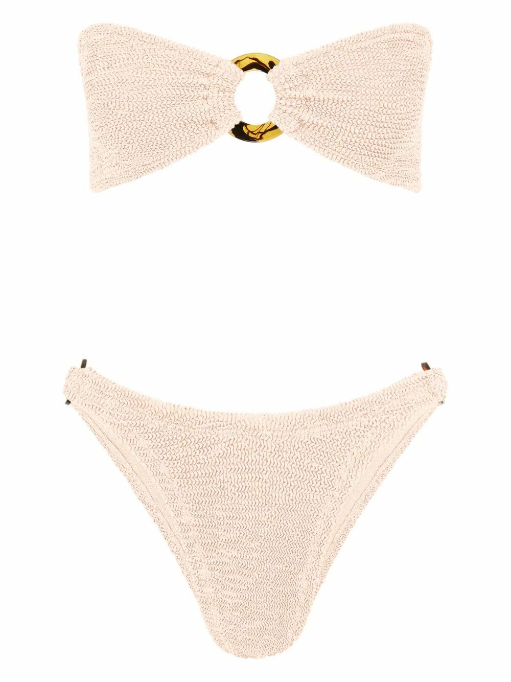 Hunza G Neutral Gloria Crinkle Bikini Hunza G