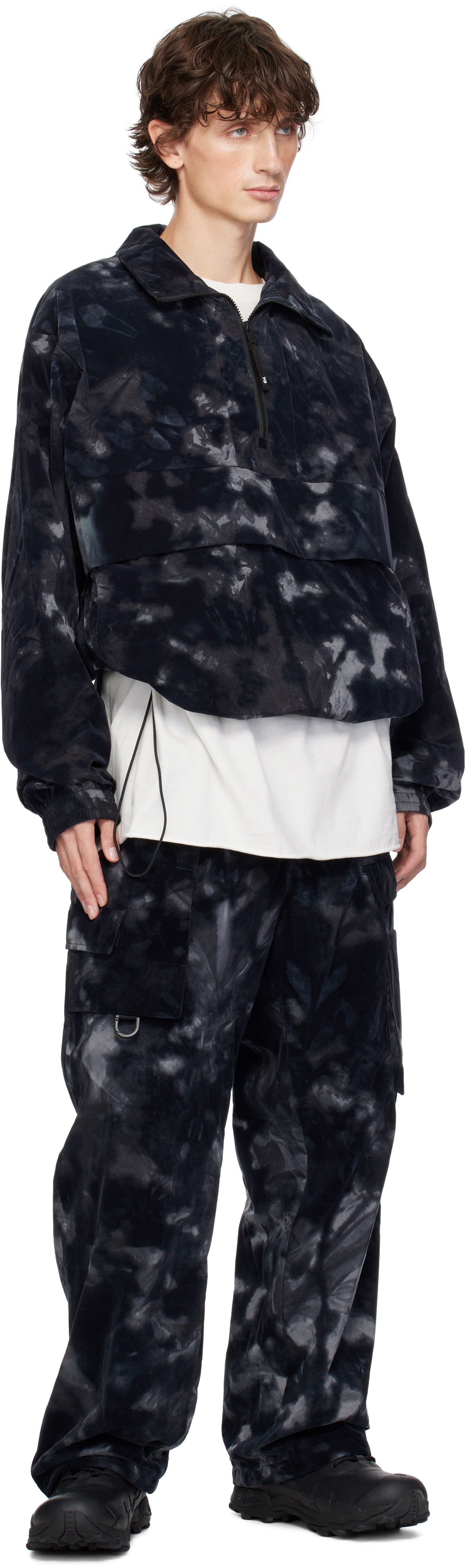 Y-3 Black 3-Stripes Nylon Shell Jacket Y-3