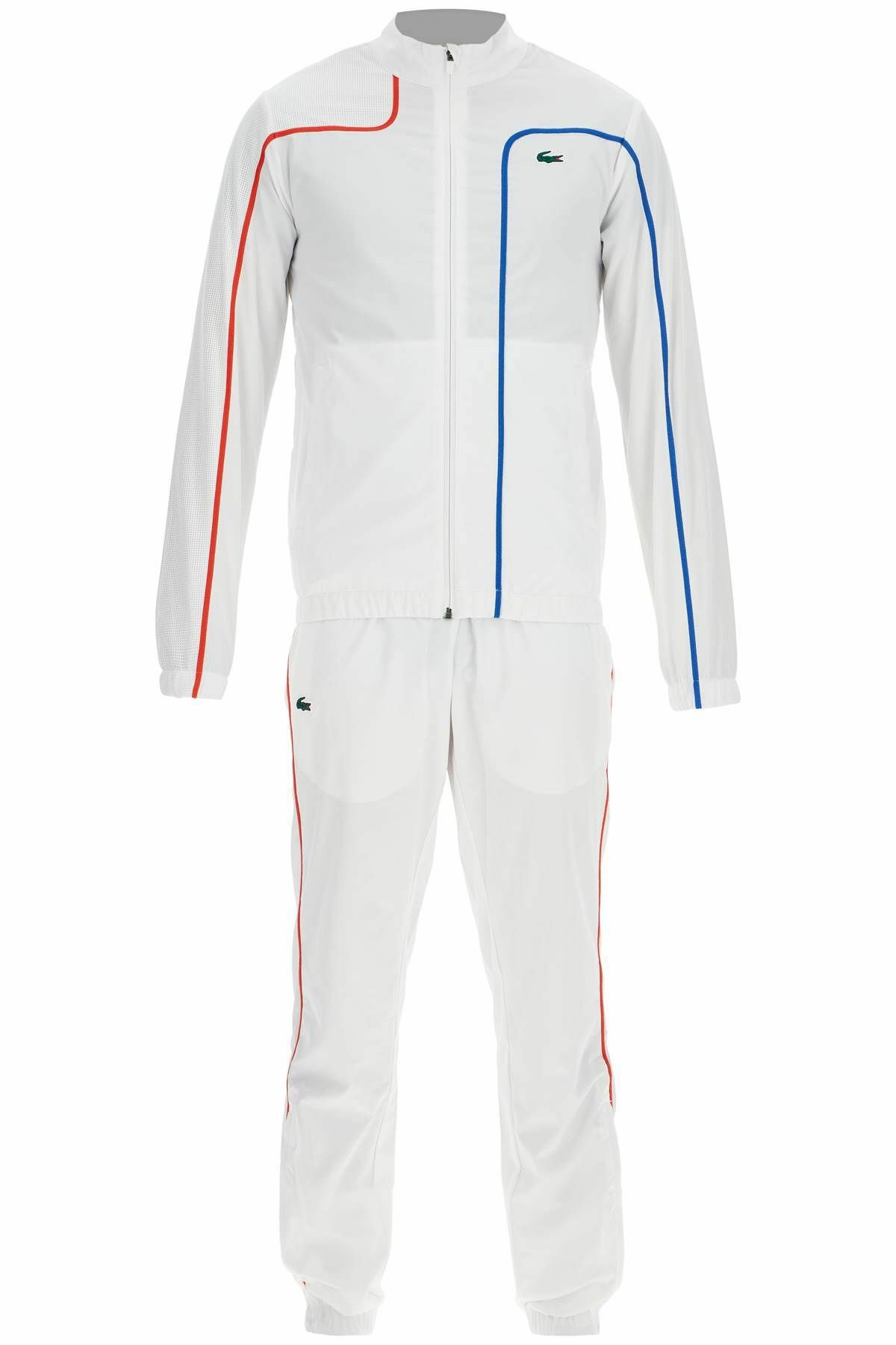 LACOSTE 'sporty tracksuit with contrasting stitching White Lacoste