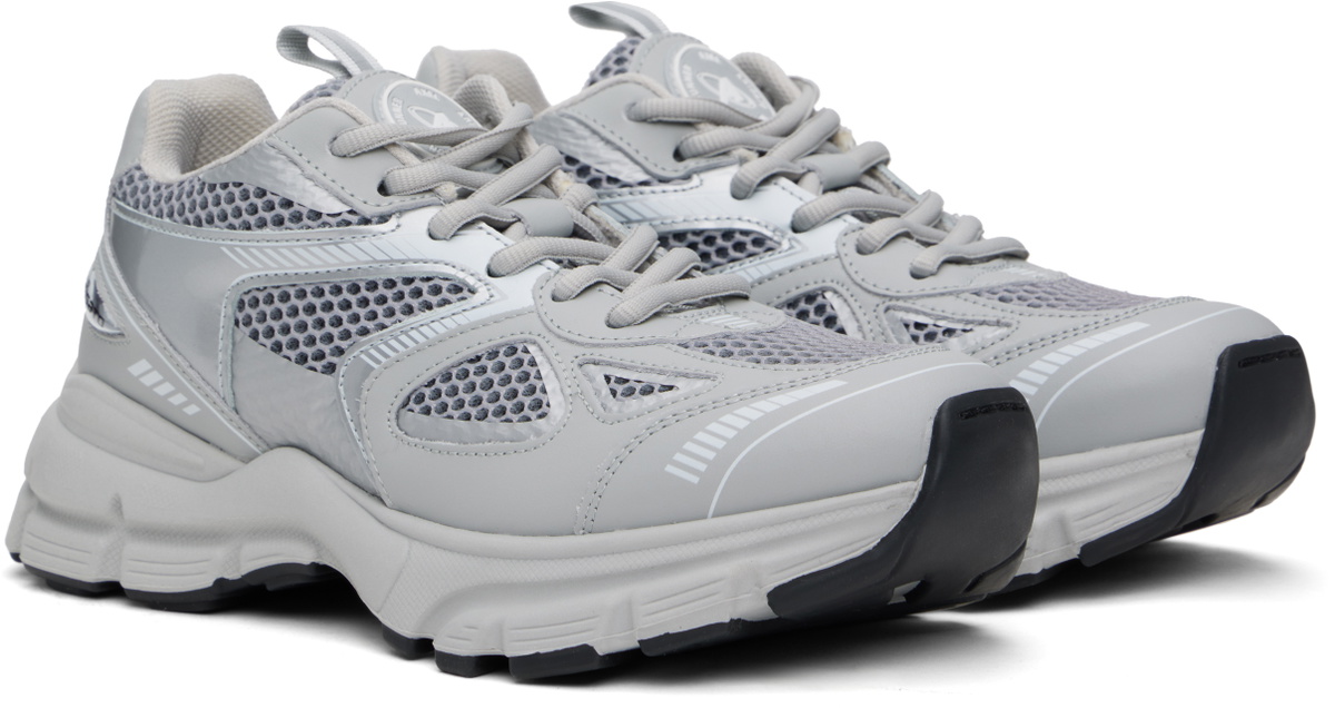 Axel Arigato Gray & Silver Marathon Runner Sneakers Axel Arigato