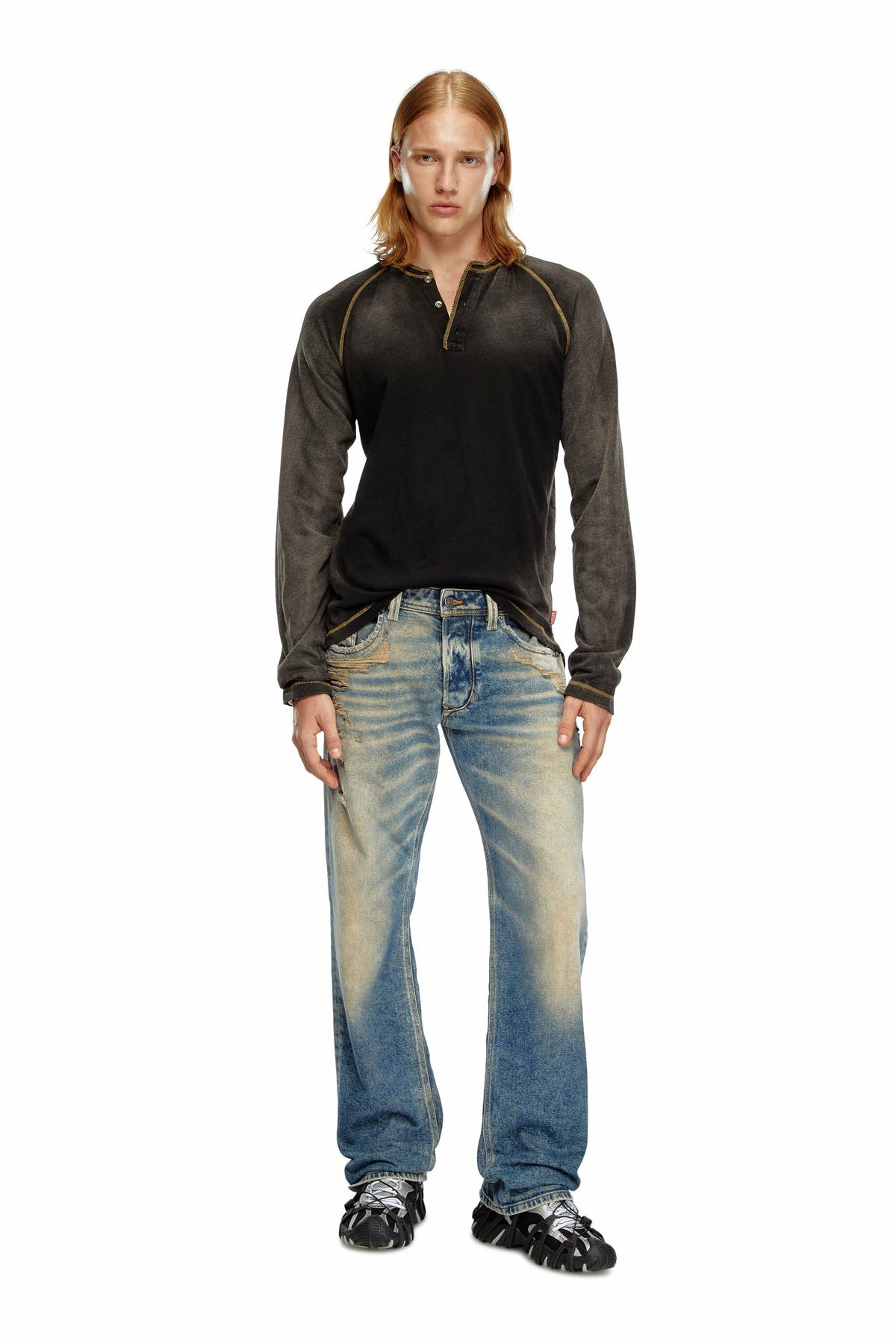 Diesel Regular Jeans - 1985 Larkee - Jeans Mens in Blue Diesel