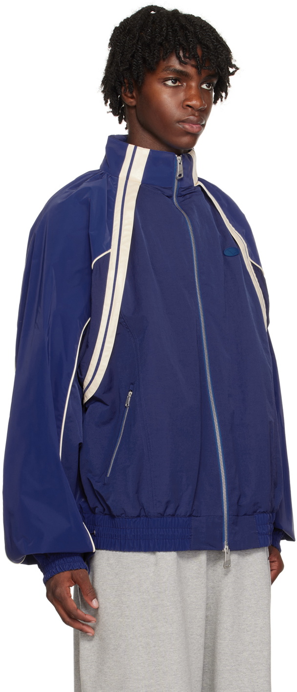ADER error Blue Striped Track Jacket ADER error