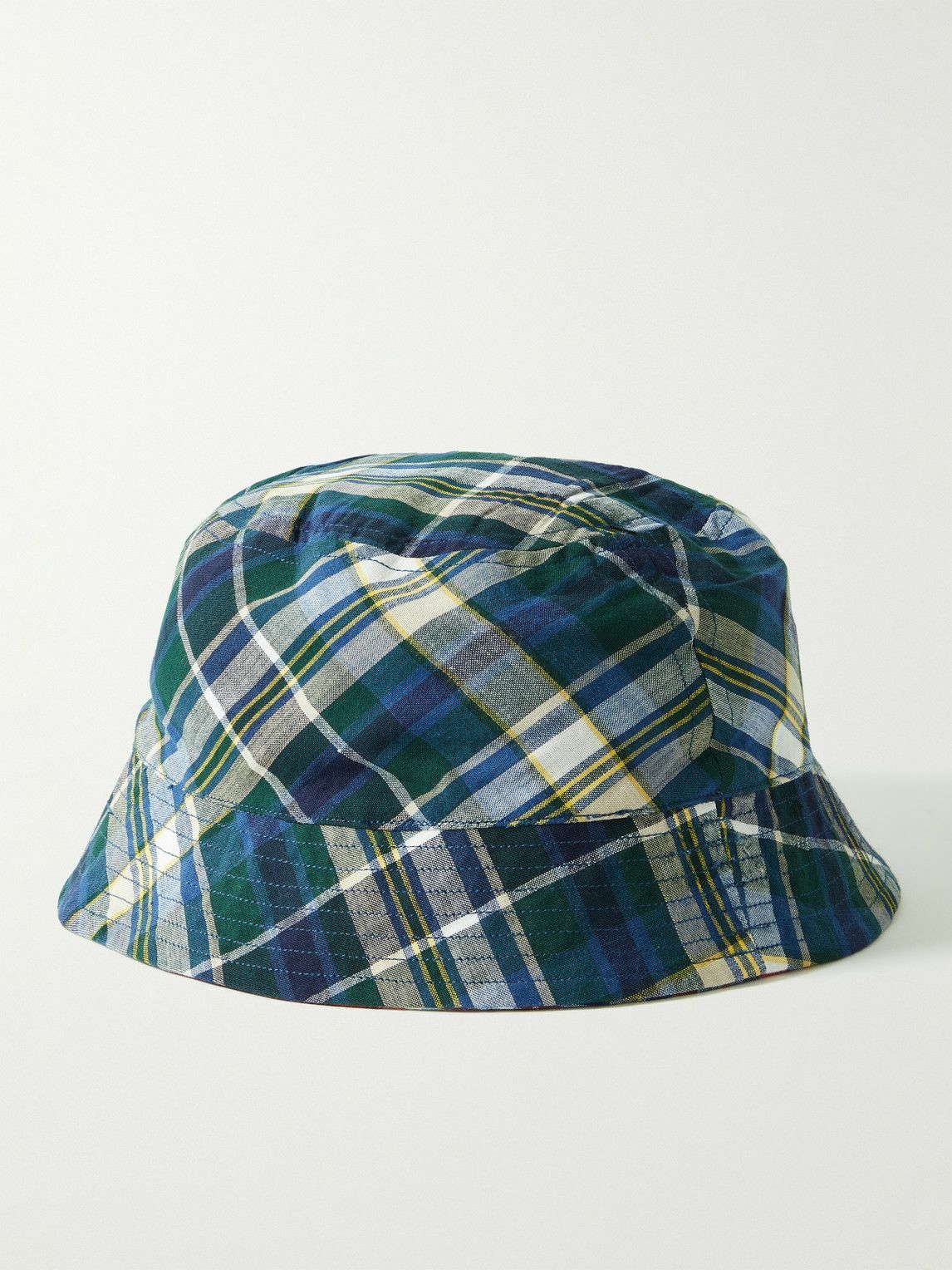 Original Madras - Reversible Checked Cotton Bucket Hat